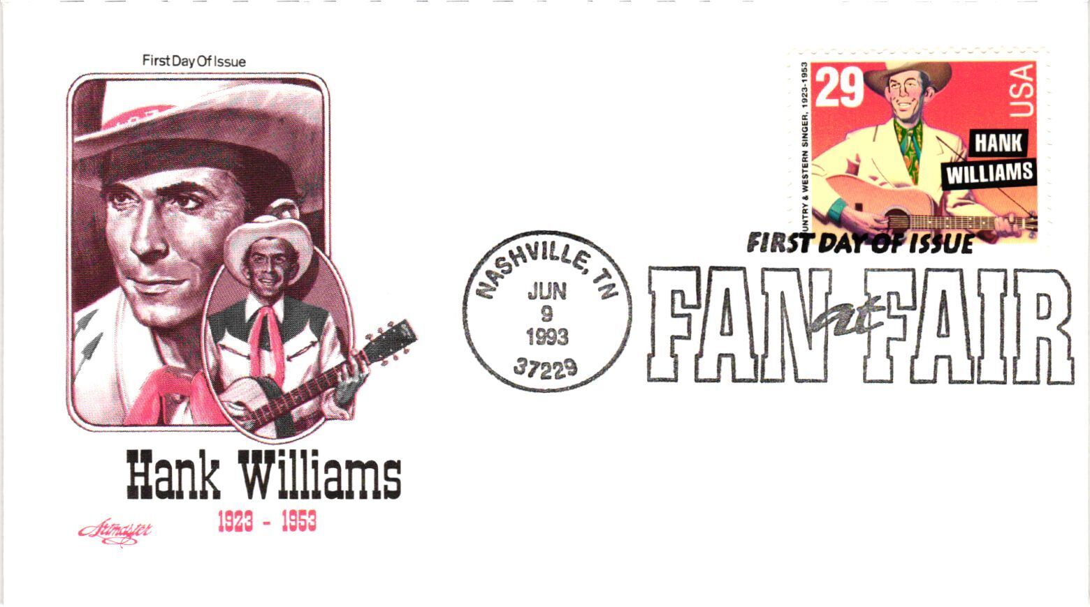 #2723 Hank Williams - Artmaster Cachet | United States, General Issue ...