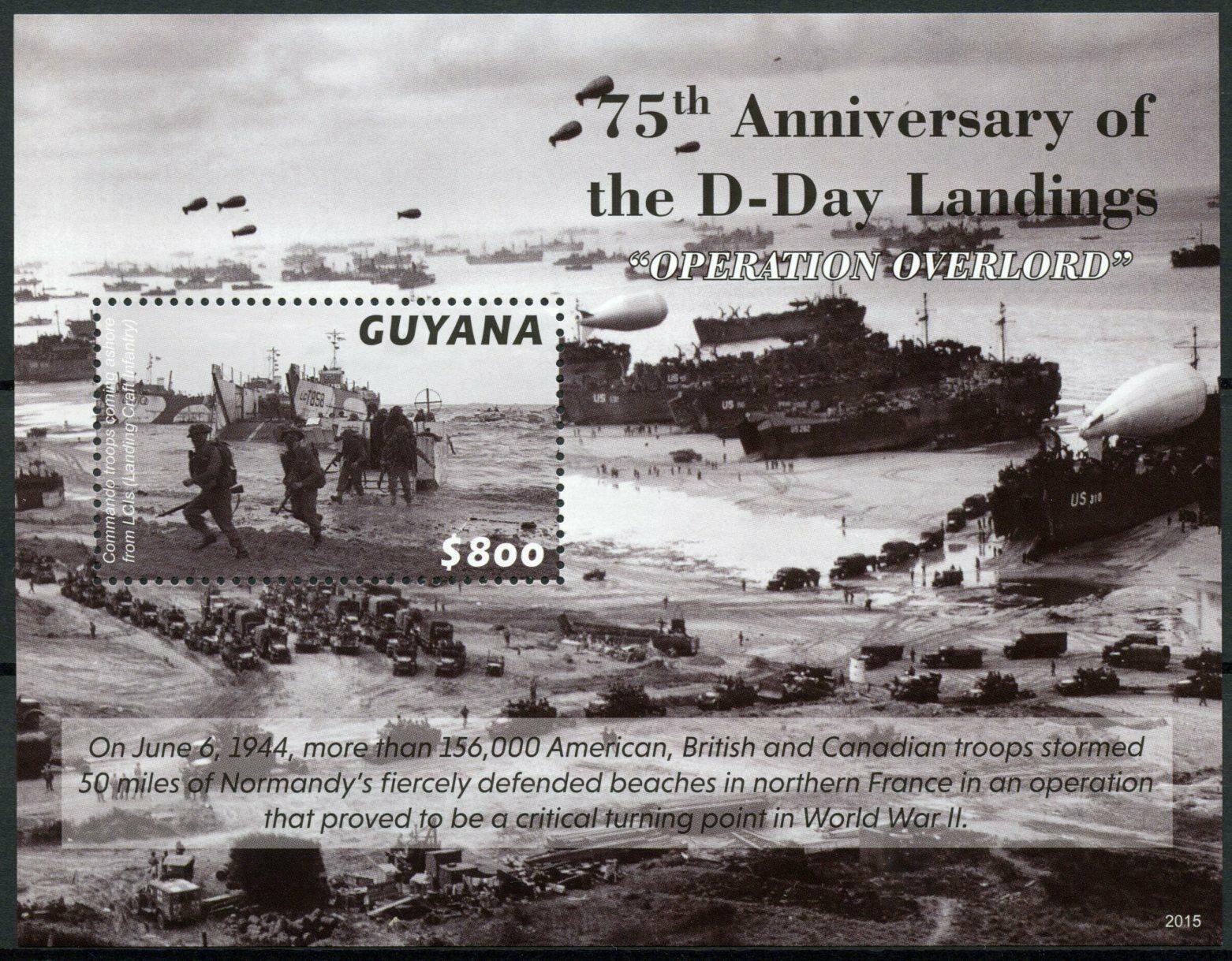 Guyana Military Stamps 2020 MNH WWII WW2 D-Day 75 Normandy Invasion ...