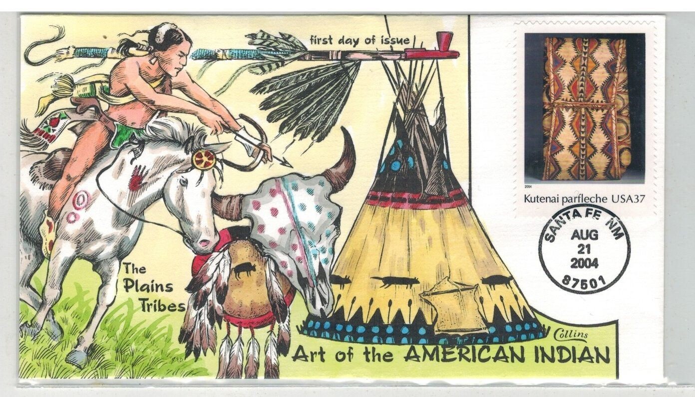 Collins Handpainted ART of American Indians the Plains Tribes & Teepee ...