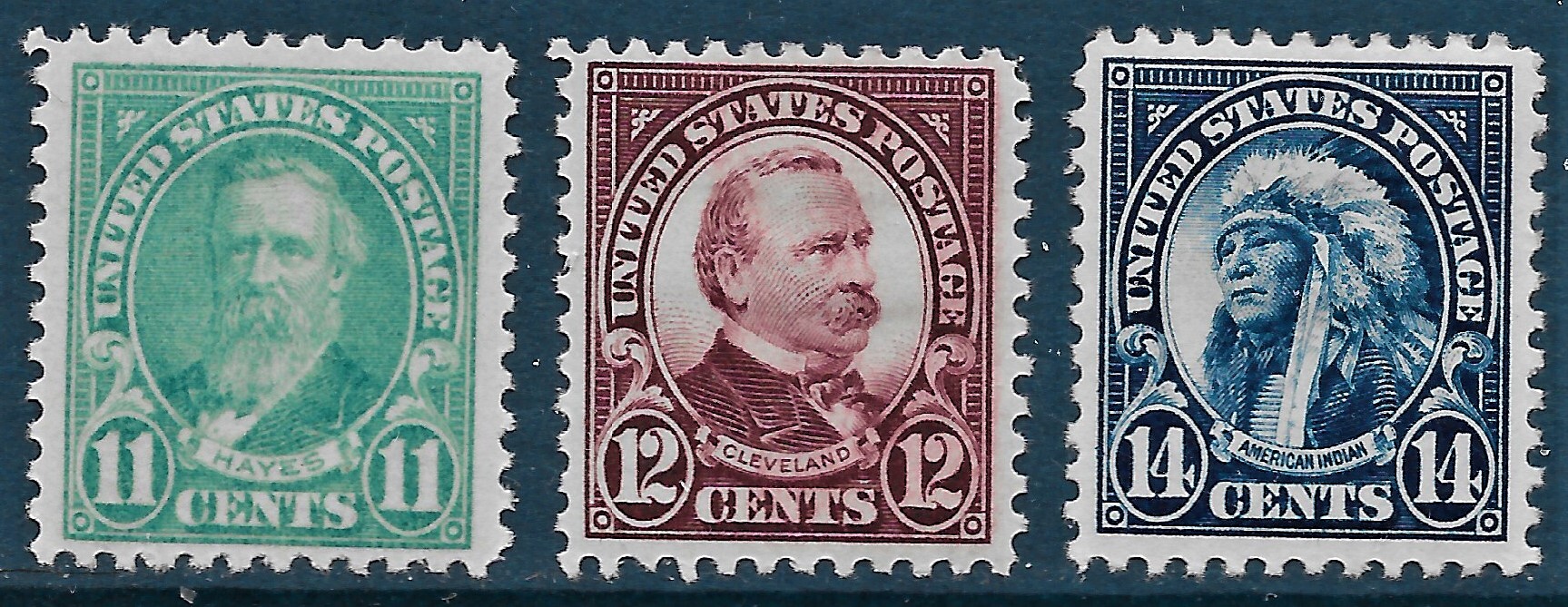 US 1923 Sc. 563-565 OG Hinge Remnant | United States, General Issue ...