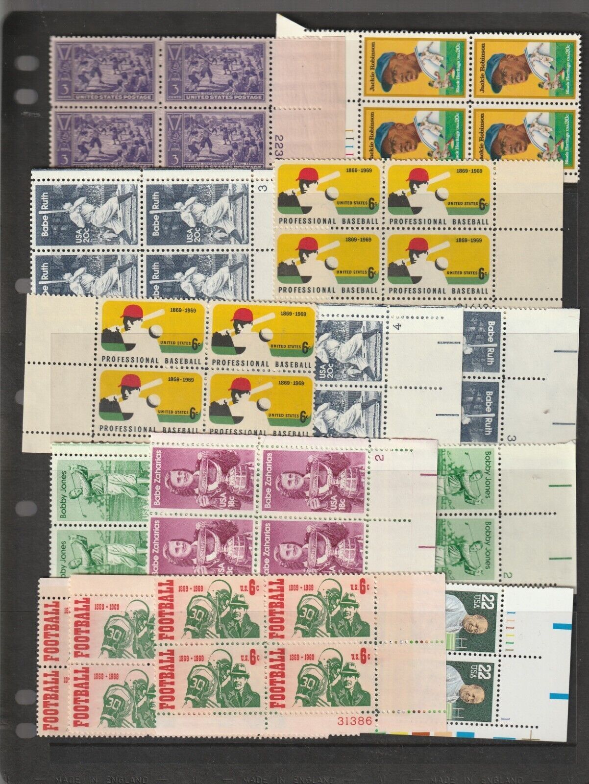 Large US Collection of 132 Premium Plate Number Blocks 1930's -1968 ...