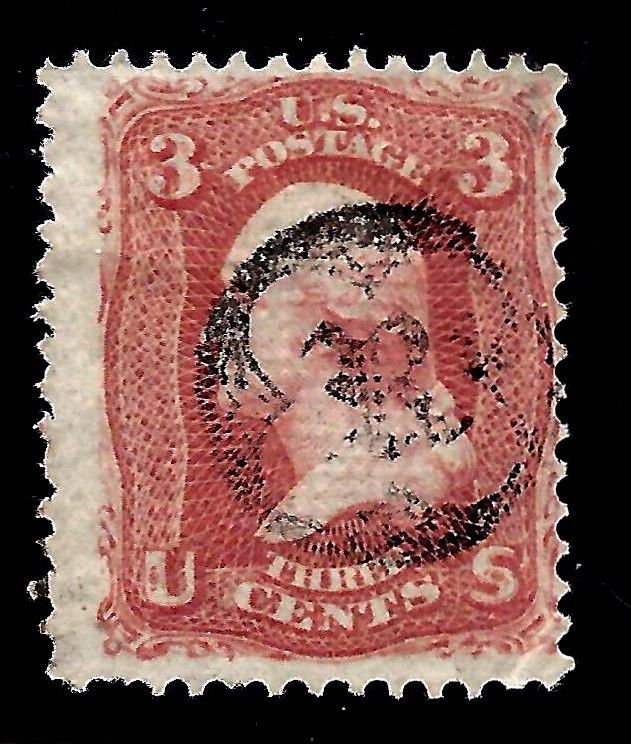 US 1860s Civil War Era Fancy Cancel: Signet 'R' MONOGRAM ~ Skinner-Eno ...