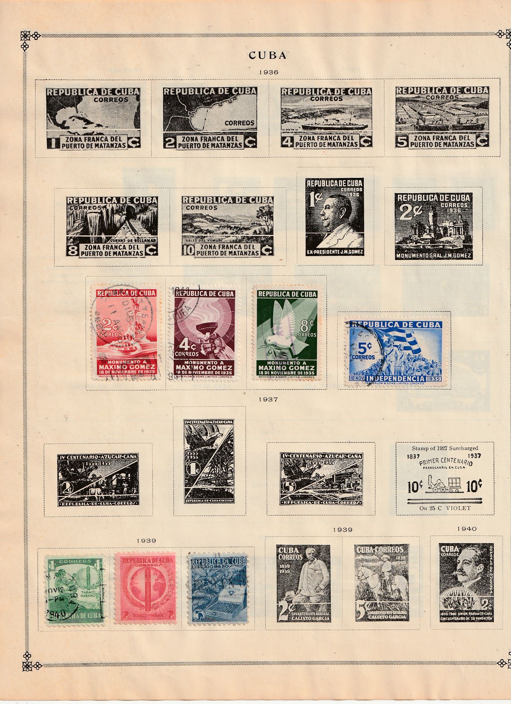 Cuba Collection - 7 Scans, All the stamps are in the scans. | Caribbean ...