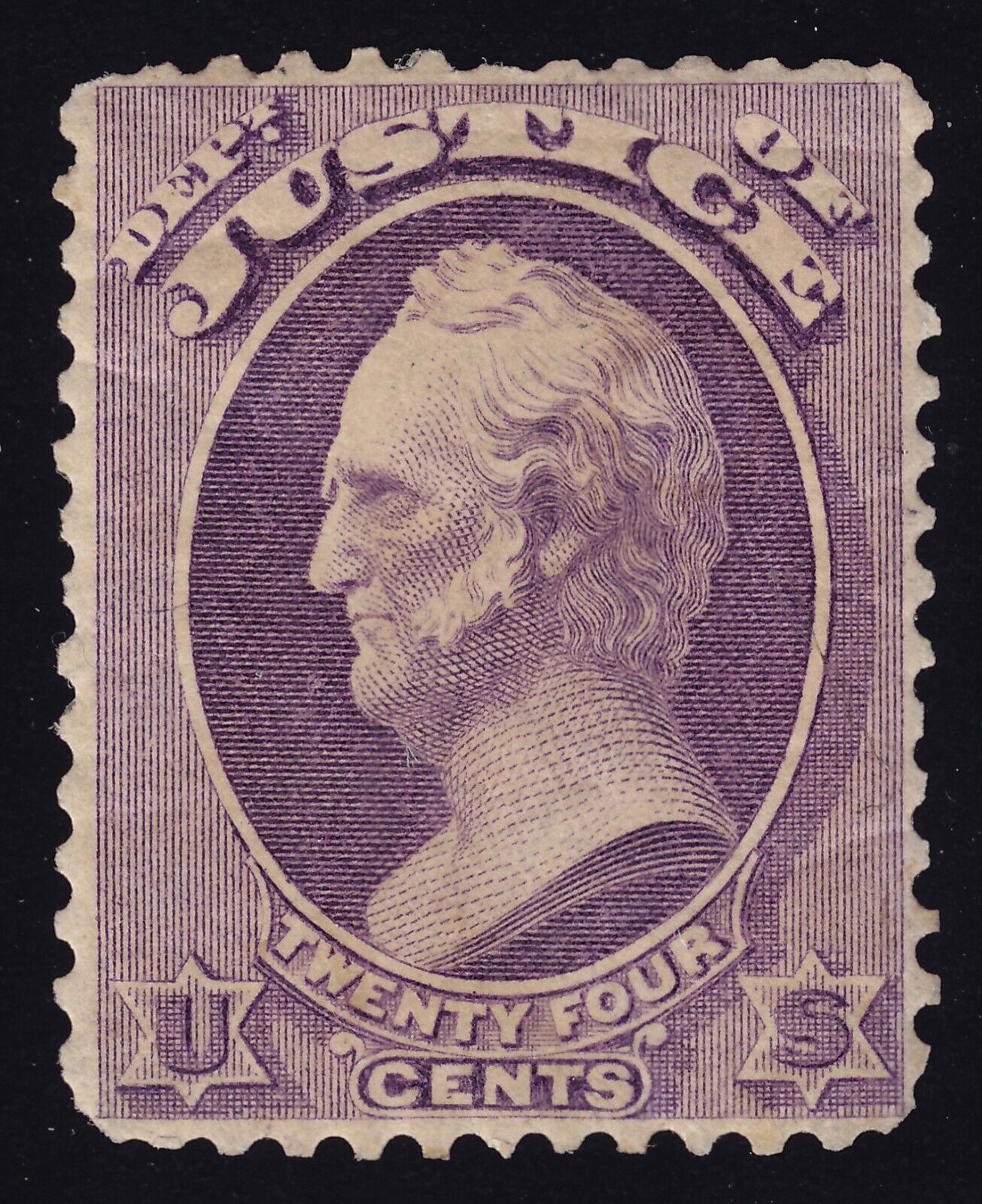 US Scott O32 Mint HR OG 24 cents Justice Official Stamp Lot AUF0023 ...