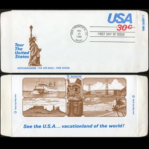 U.S.A. 1980 - Aerogramme-UC53 | United States, Stamp / HipStamp