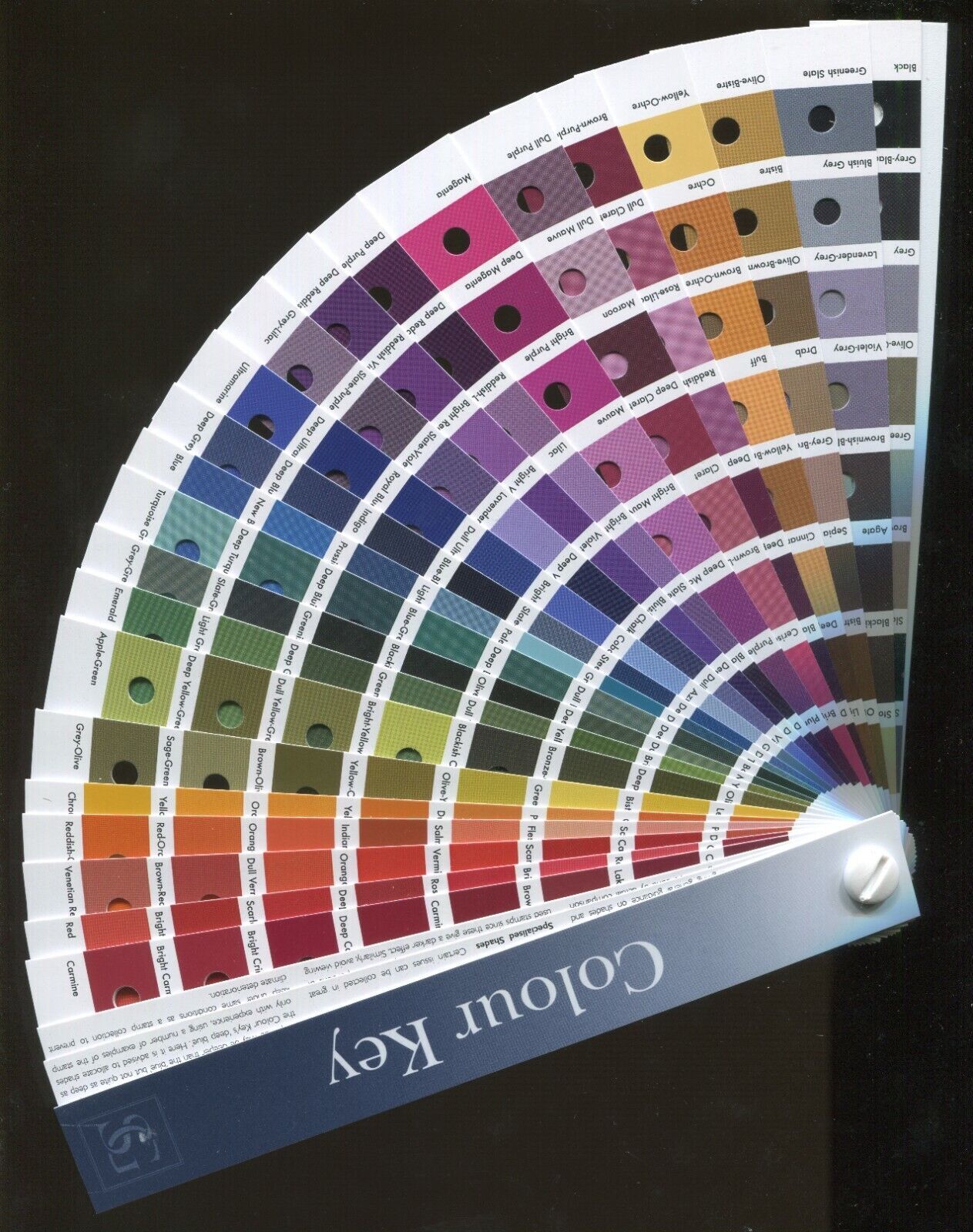 New Stanley Gibbons Postage Stamp Philatelic Color Key Guide ...