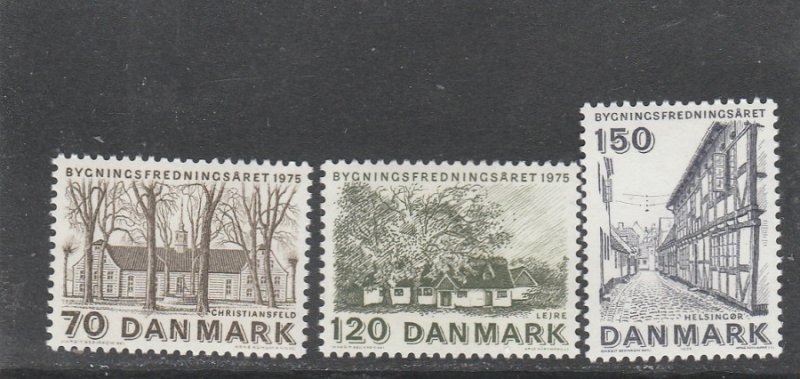 Denmark Scott# 570-572 MNH (1975 European Architectural Heritage Year ...