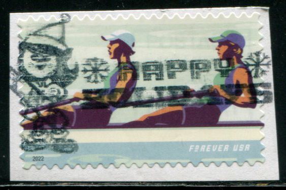 5697 US (58c) Women's Rowing SA, used on paper | United States, General ...