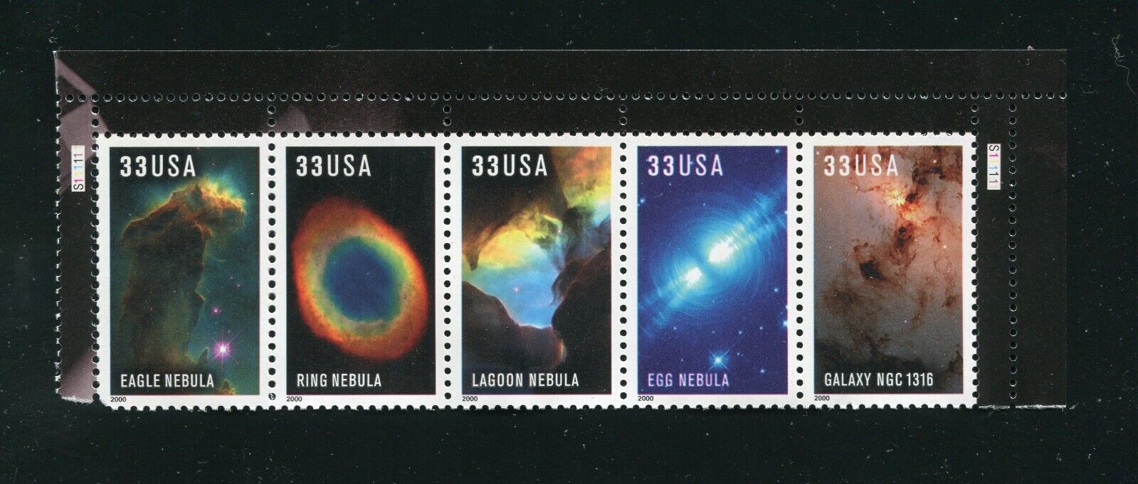 3384 - 3388 Edwin Hubble strip of 5 33¢ Stamps 2000 MNH | United States ...