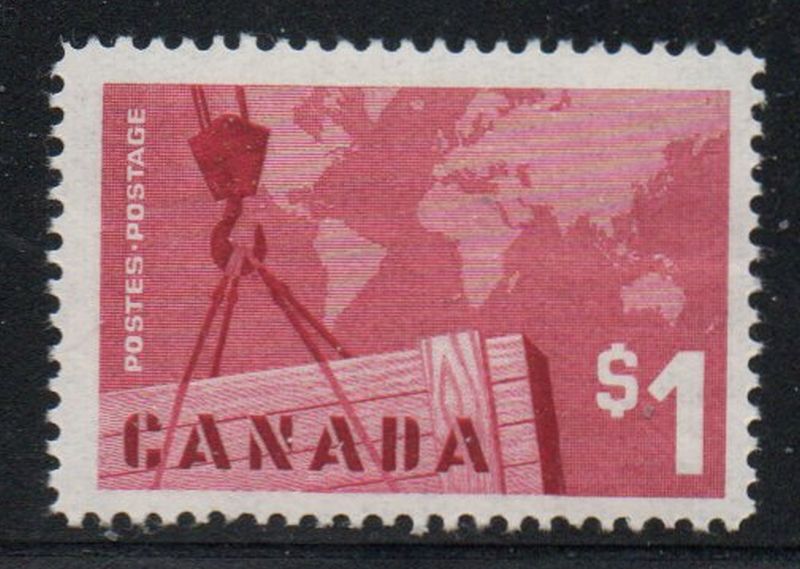 Canada Sc 411 1963 $1 Export Trade stamp mint | Canada, General Issue ...