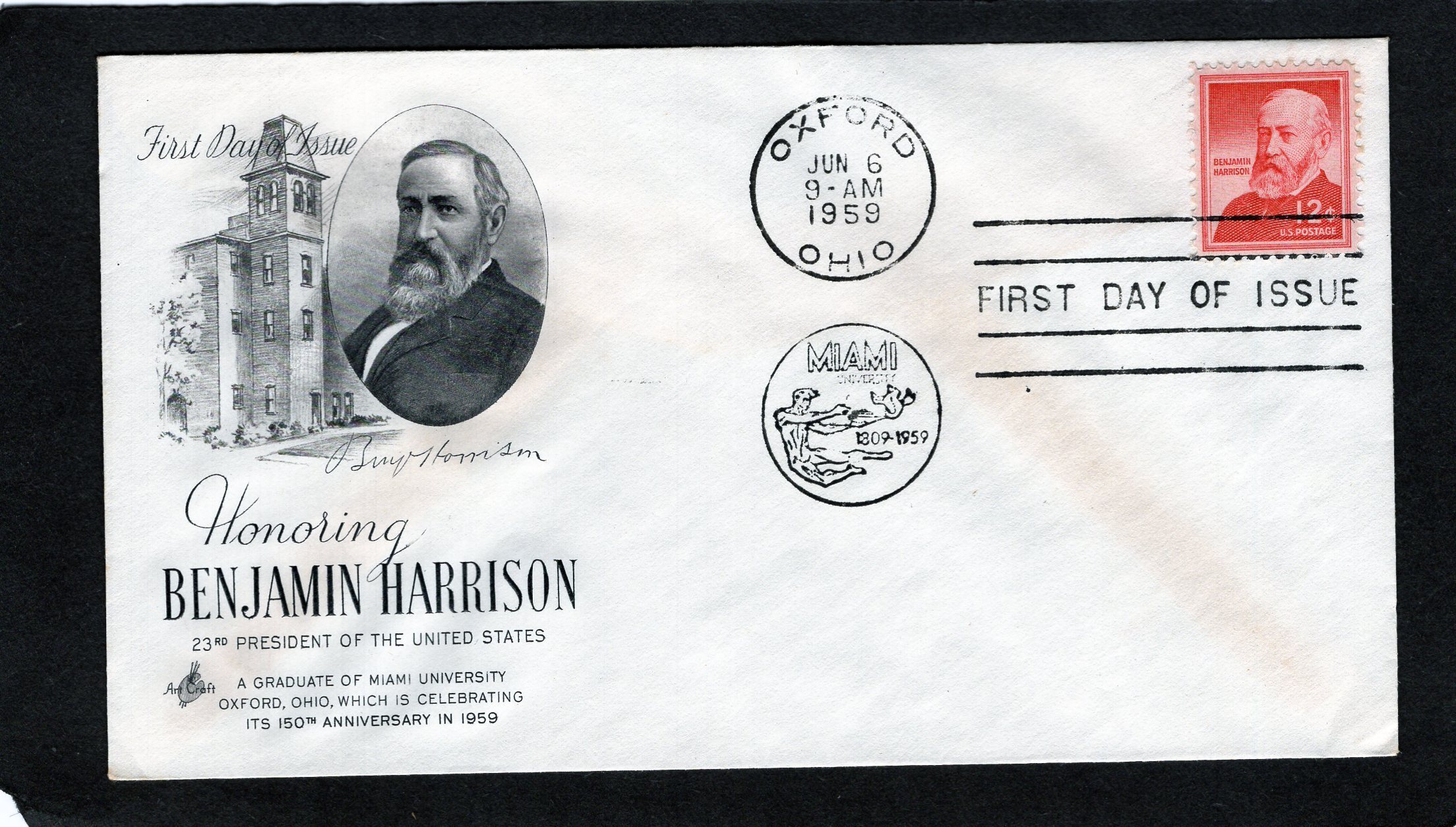 1045 Ben Harrison, FDC Art Craft cachet | United States, General Issue ...