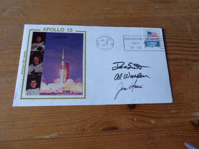 1971 Space USA Cover with Apollo 15 astronauts preprint autographs ...