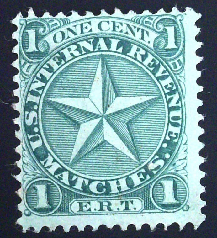 Scott#RO177a - 1c Green - Old Paper - E.R.T. | United States, Revenues ...