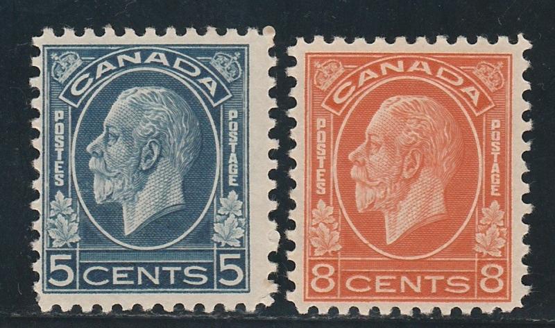 Canada 1932 KGV 5c and 8c | Canada, Stamp / HipStamp