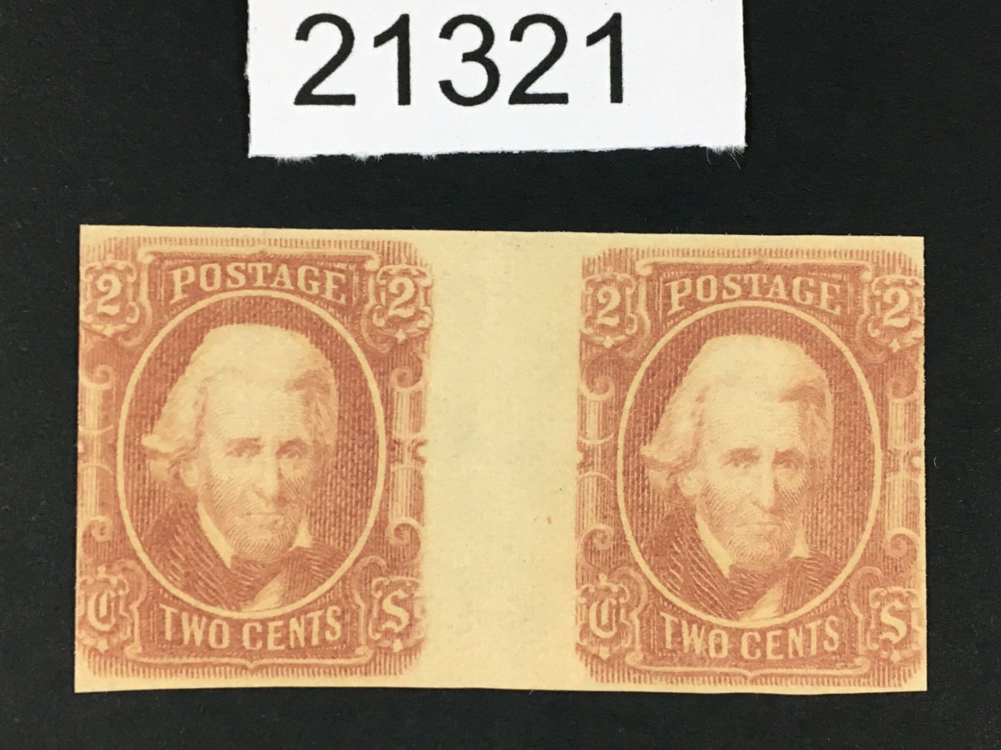 US Stamps CSA # 8 Mint OG H/NH Horizontal Vertical Gutter Pair $325 LOT ...