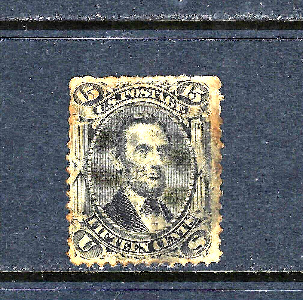 #98 US 15 Cent Black Lincoln-Used-N/G-W/Grill-Fine-Vf | United States ...