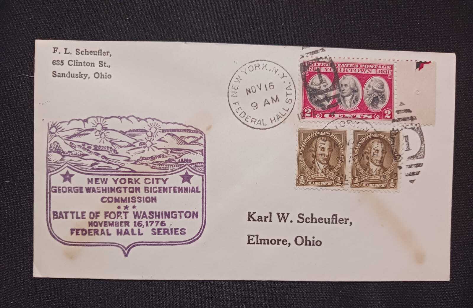 J) 1976 United States, George Washington, Bicentennial Commission ...