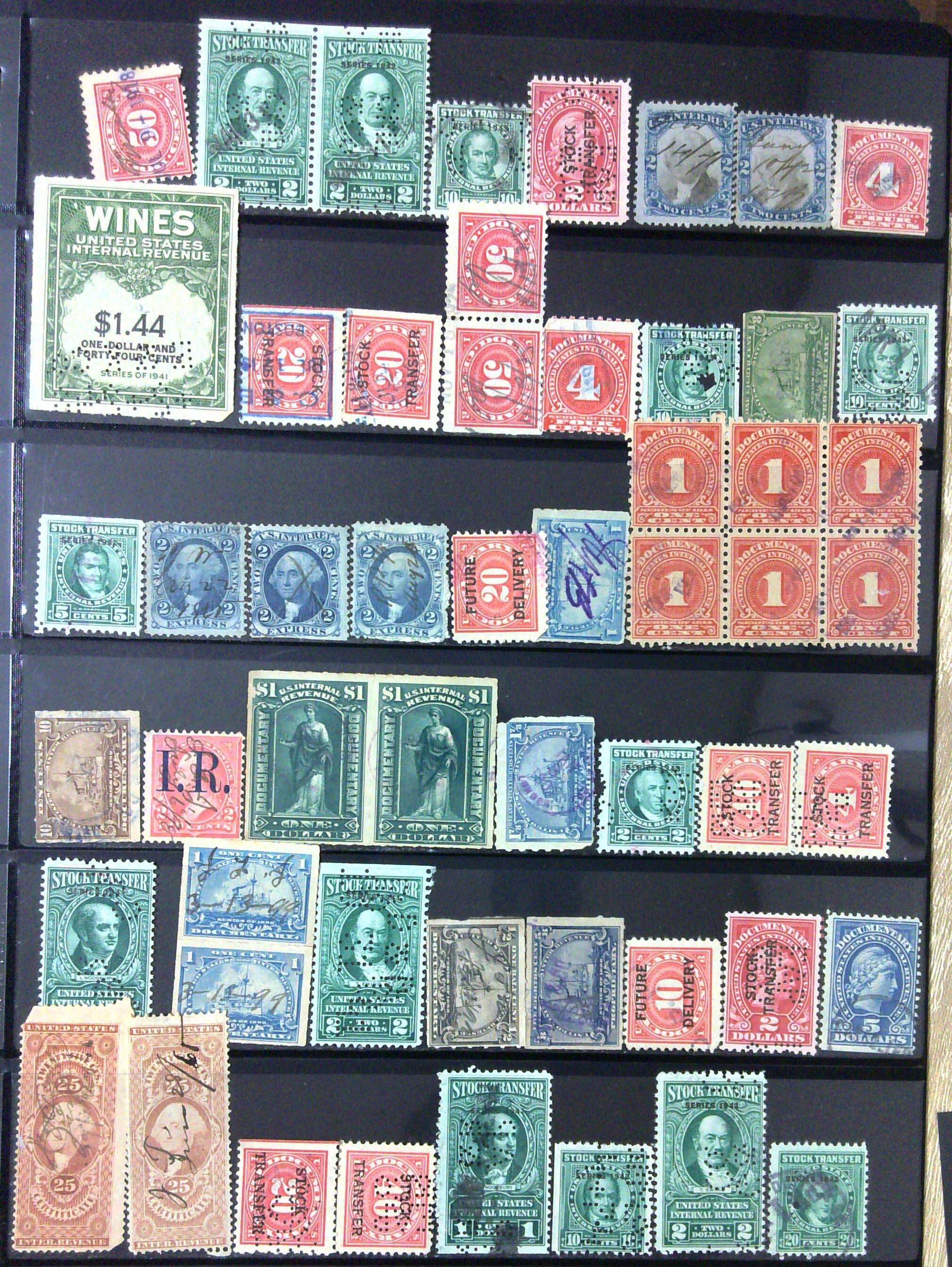 Small Collection - Used - Revenues | United States, Revenues Stamp ...