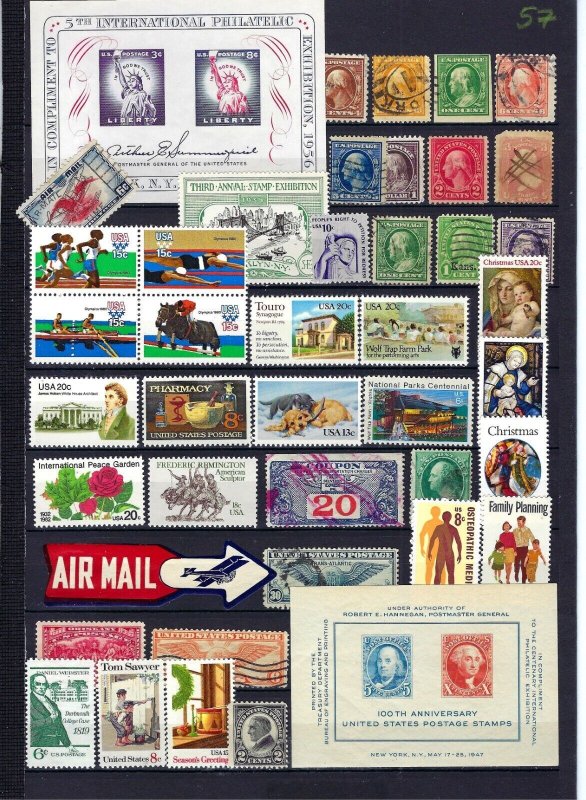 JASTAMPS: Nice Vintage US Old Stamp LOT Collection, see scan | United ...