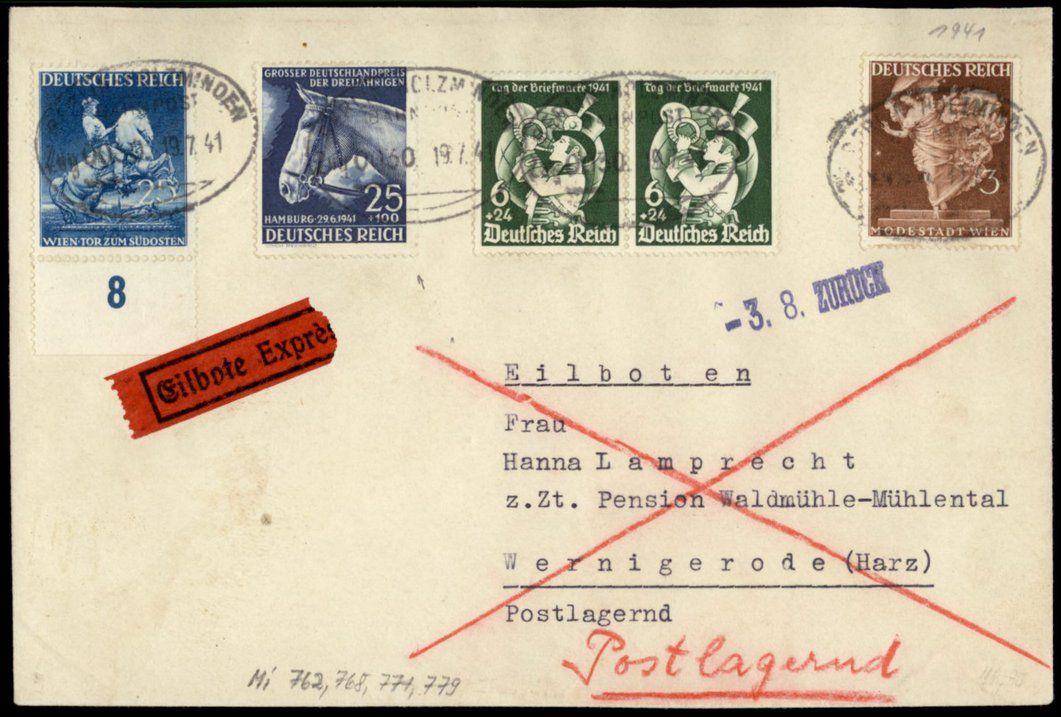 Germany 1937 Railway Express General Delivery Returned Cover G63636 ...
