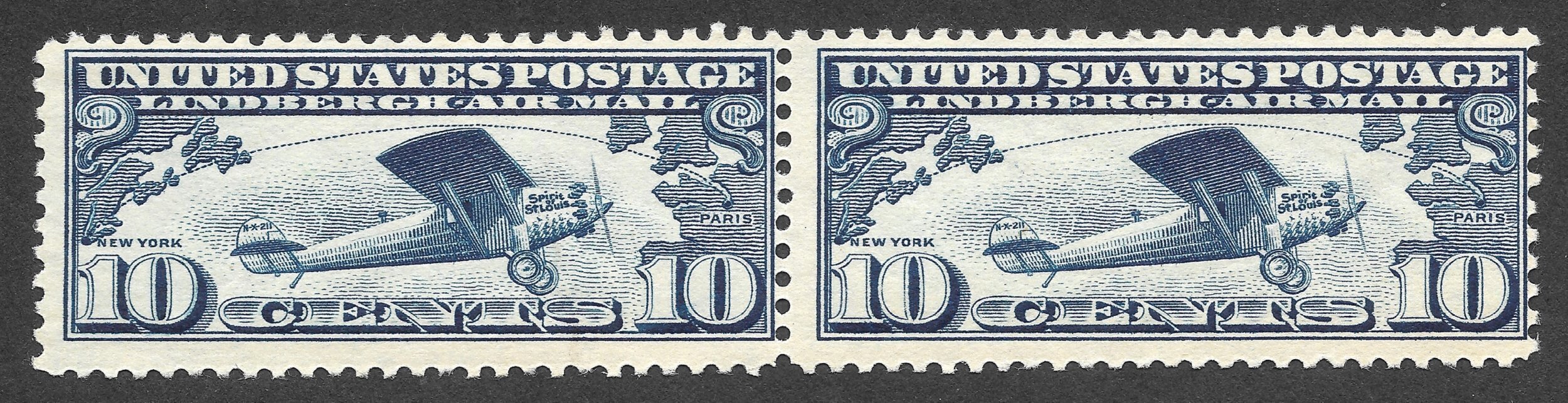 NH Pairs Scott #C10** & #C12** Airmail Stamps, cv $60 | United States ...