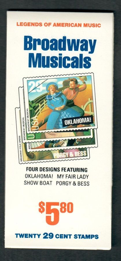 BK209 Broadway Musicals MNH Sealed booklet - 2770a plate #A23233 ...