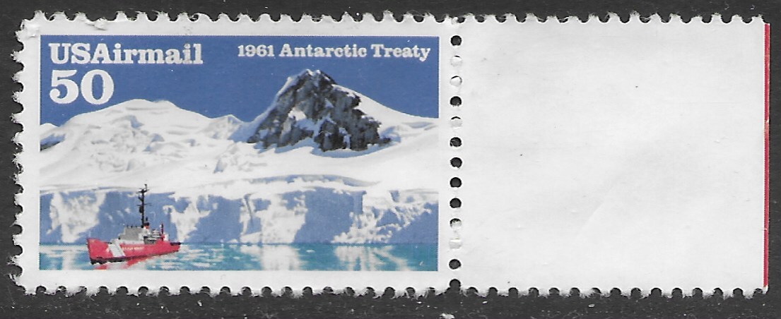 US #C130 used. 1961 Antarctic Treaty. | United States, Air Mail Stamp ...