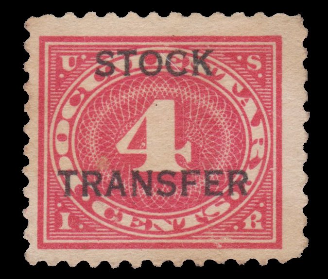 United States Stock Transfer Stamp. 1918 - 22. Scott # RD3. # 5 ...