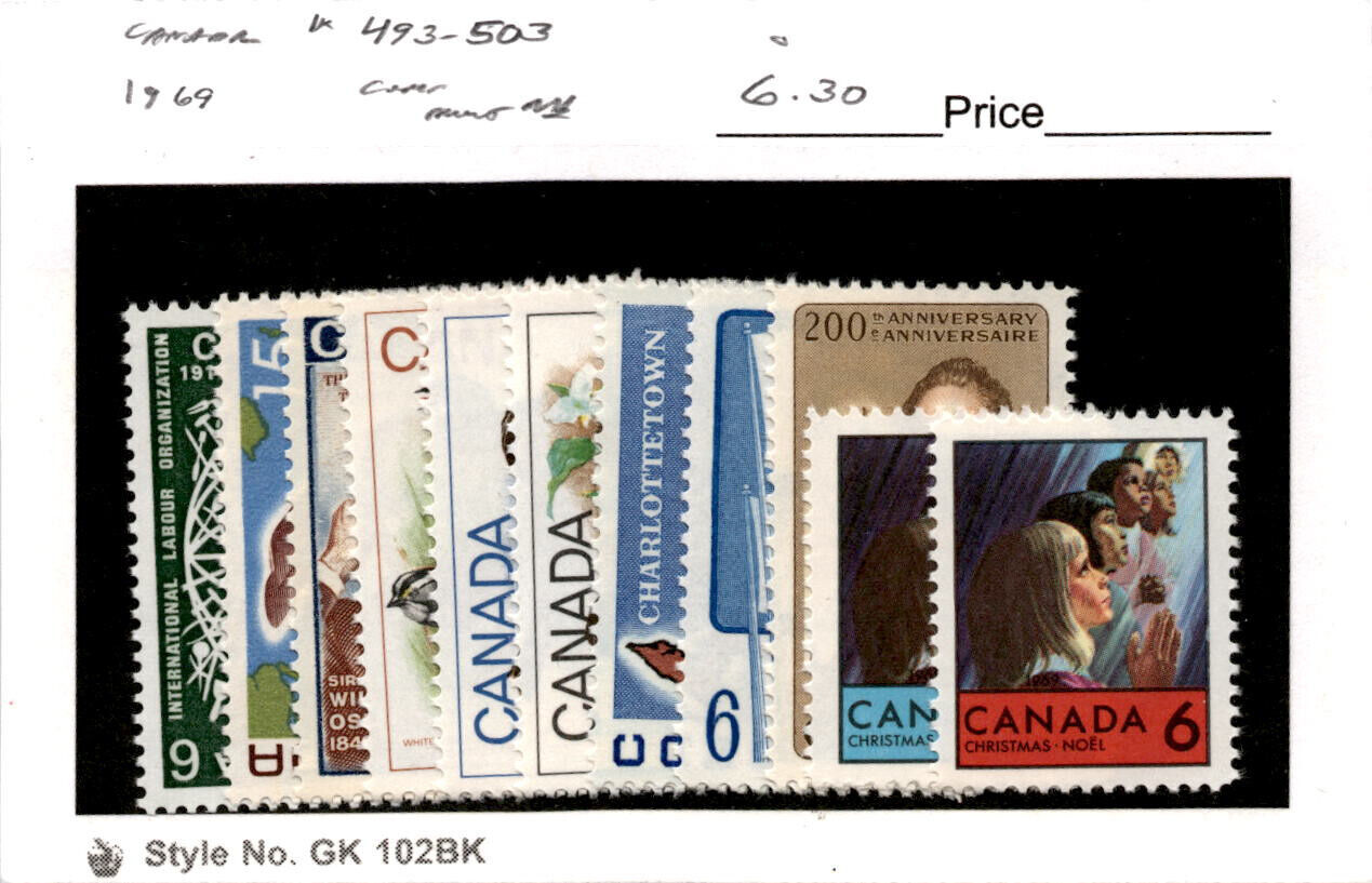 Canada, Postage Stamp, #493-503 Mint NH, 1969 (AC) | Canada, General ...