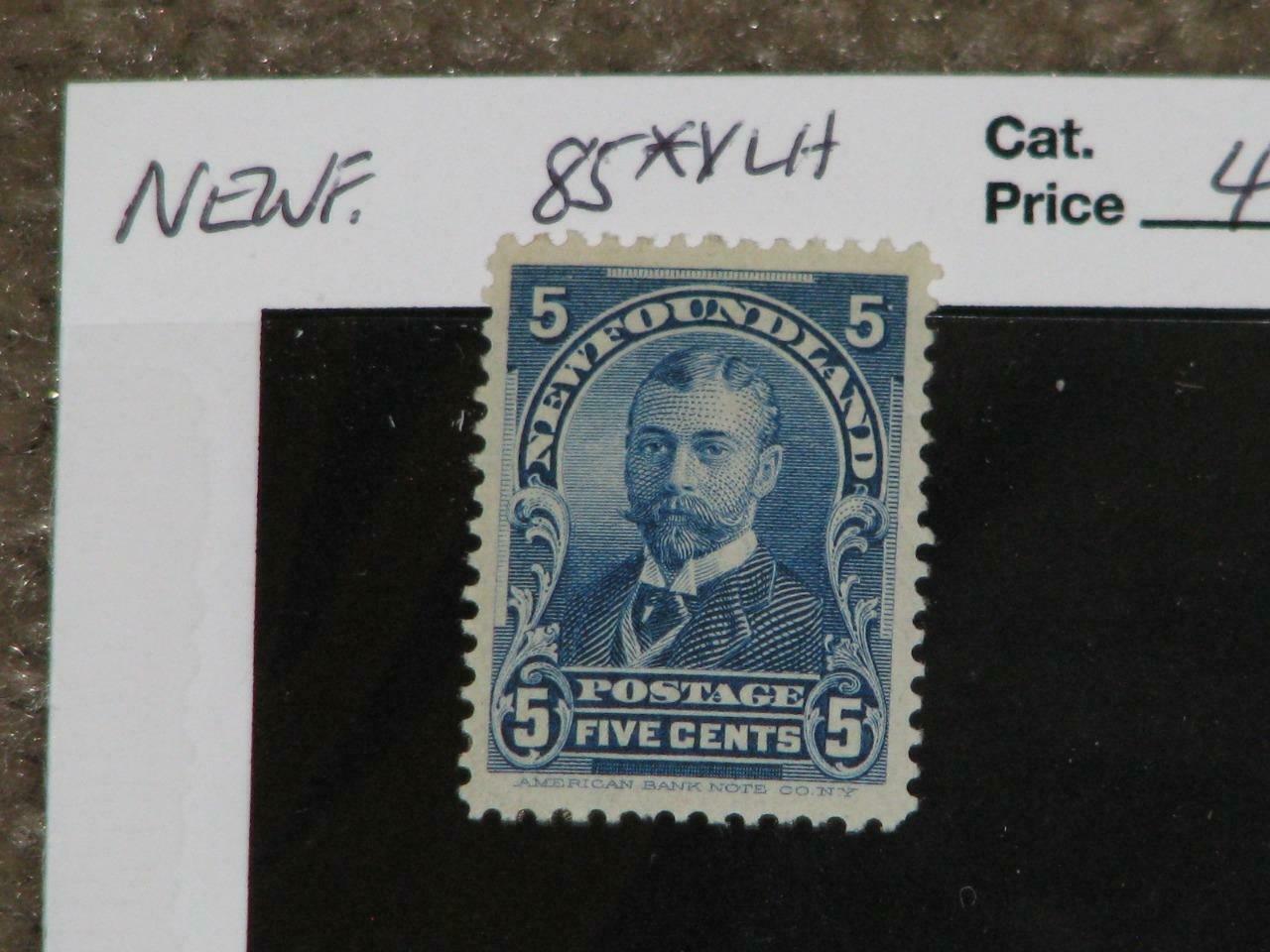 Canada, Newfoundland,Scott# 85, Mint Light Hinge | Canada, General ...