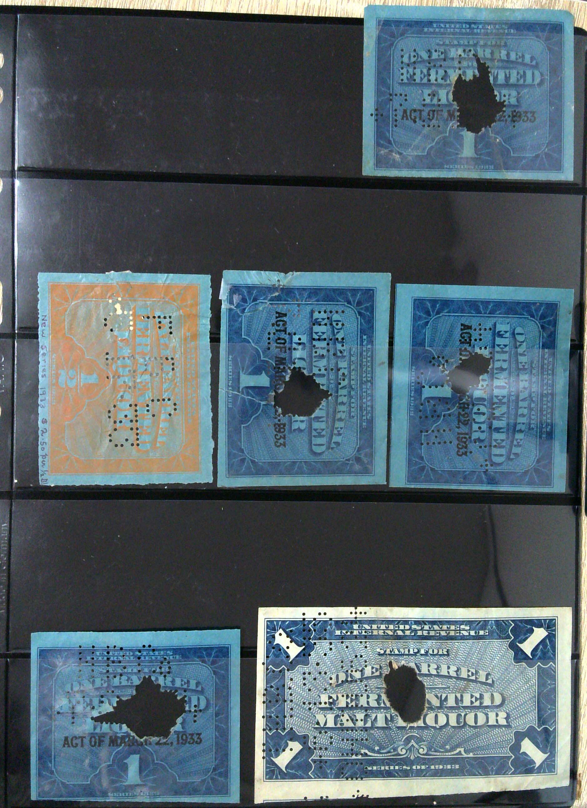 Small Collection - Beer Stamps Lot | United States, Revenues - Beer ...