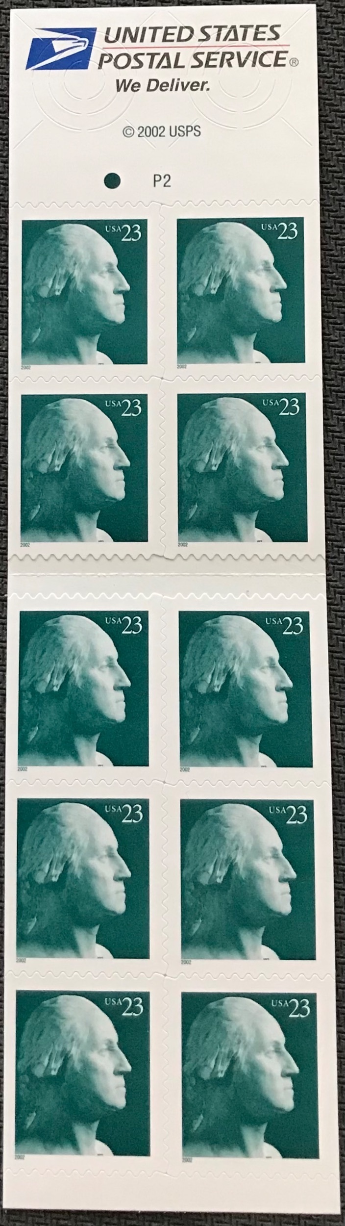 US #BK289a MNH Exploded Booklet of 10 George Washington SCV $25.00 L28 ...