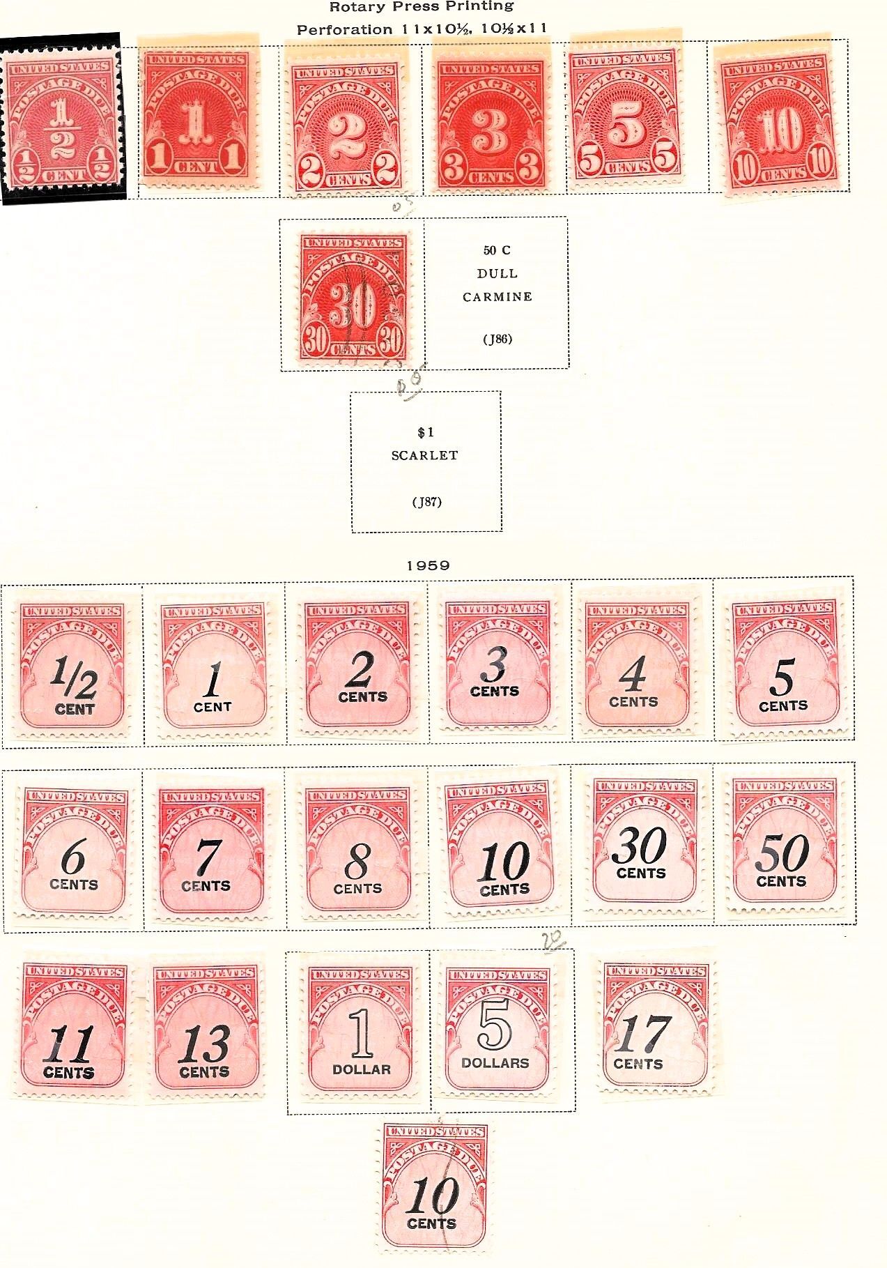 United States - Postage Dues - See Scan | United States, Air Mail Stamp ...
