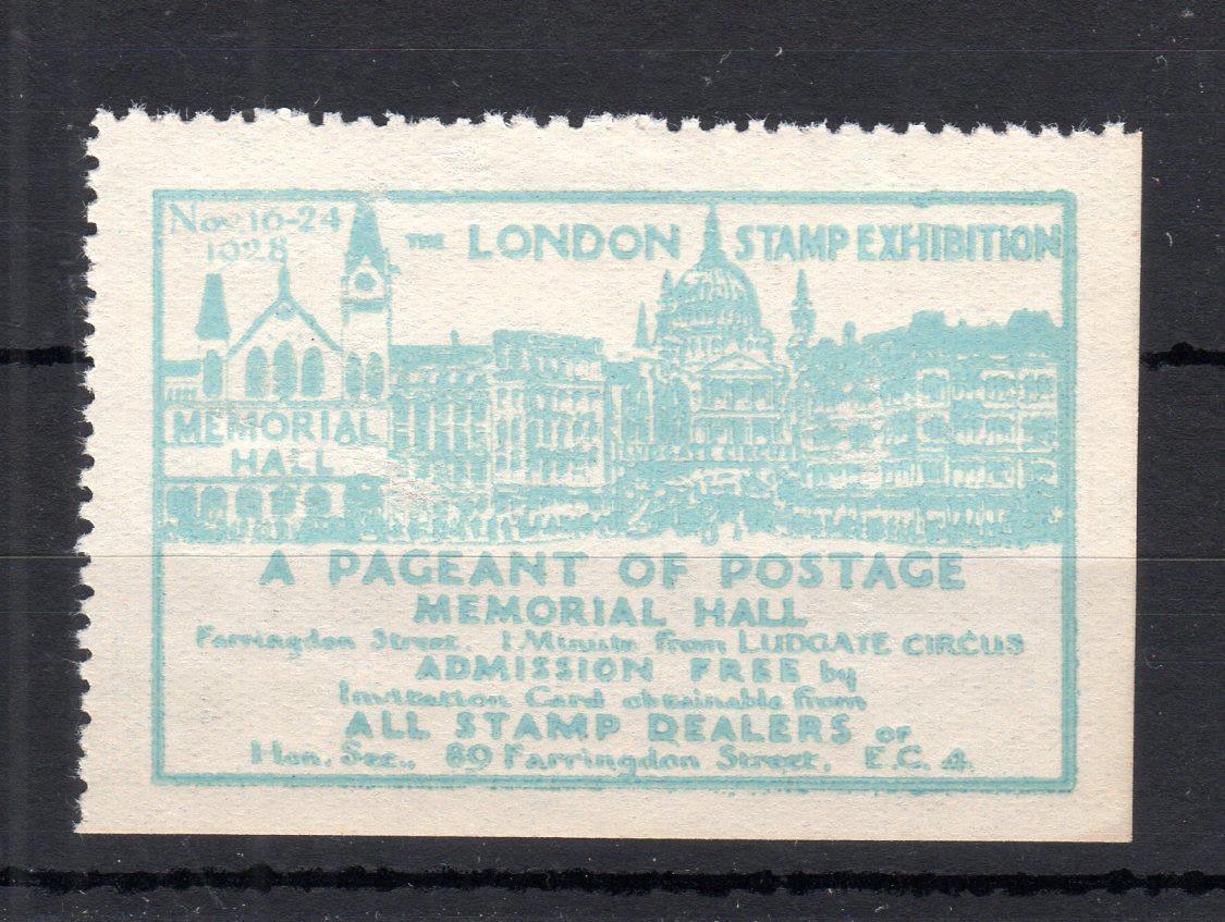 1928 Stamp Exhibition Label Mounted Mint | Great Britain, Stamp / HipStamp