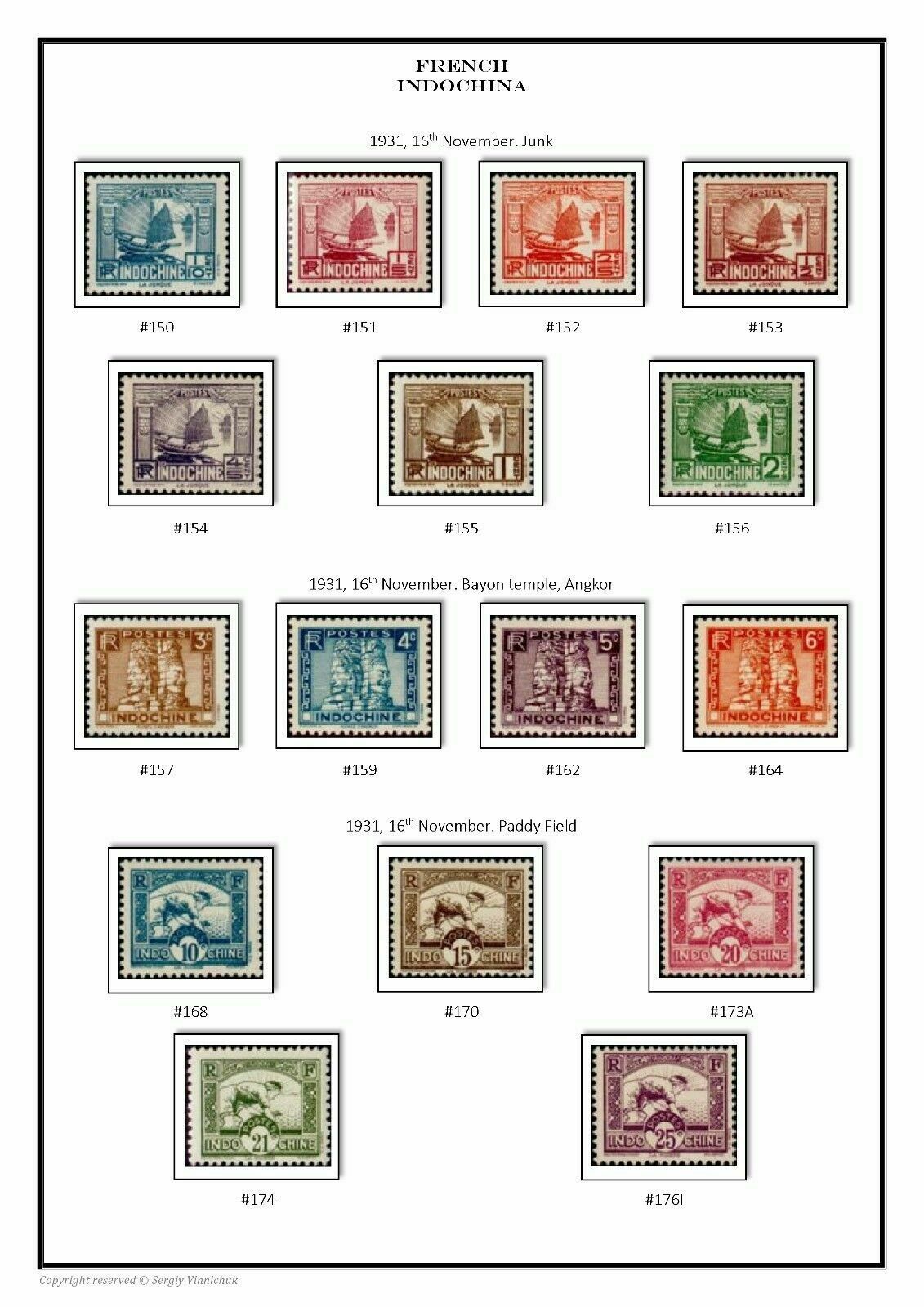 French Indochina 1889-1949 PDF Stamp Album Pages | Publications ...