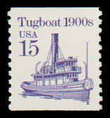 PCBstamps US #2260 15c Tugboat, block tagging, MNH, (9) | United States ...