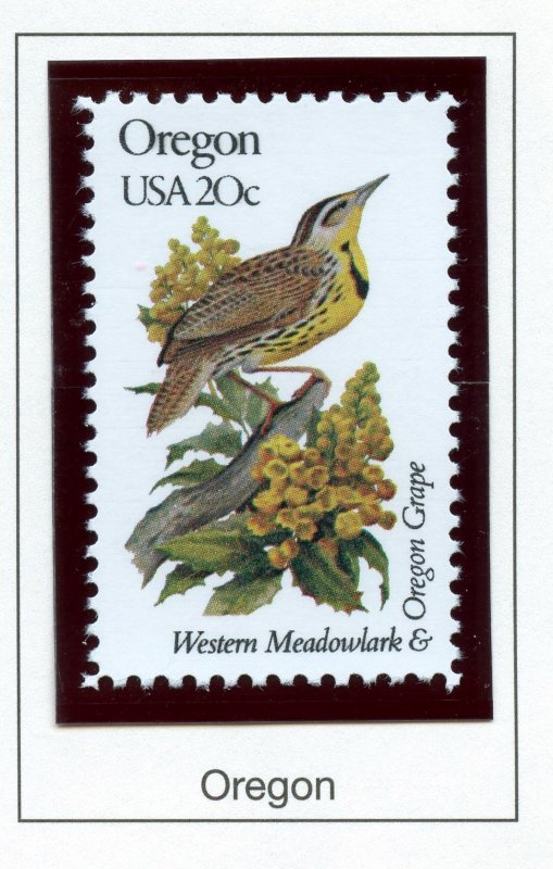Complete 5 Page - SET of ALL 50 State Bird Stamps Free Shipping U.S ...