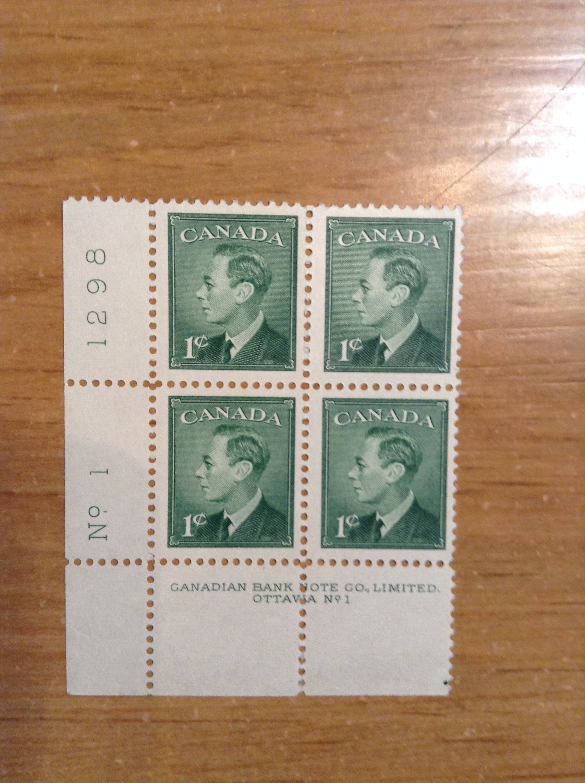 Canada SC 289 NH PL #1 | Canada, General Issue Stamp / HipStamp