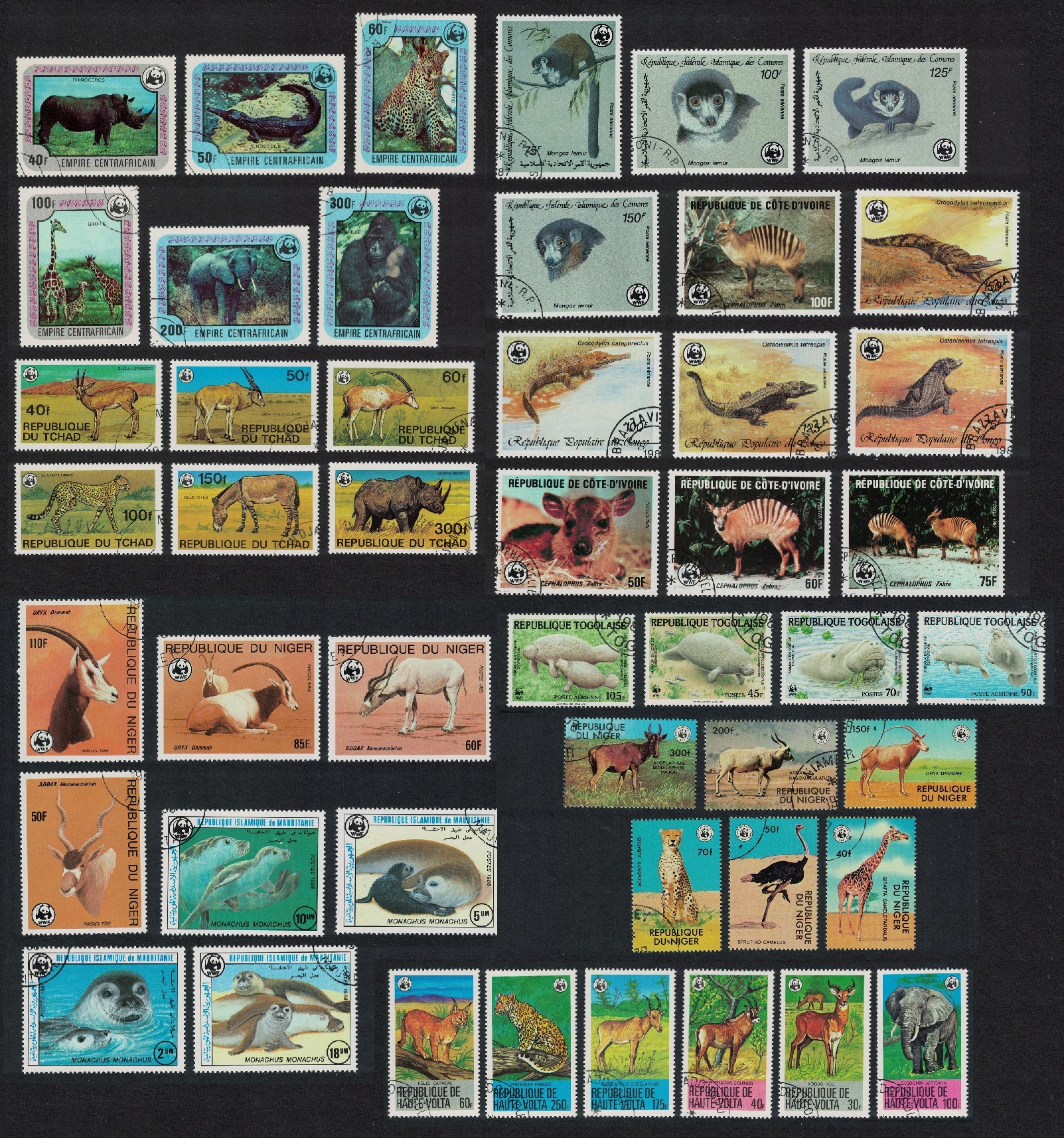 WWF Animals WWF Big Collection T1 1977 CTO | Worldwide - Other, Stamp ...