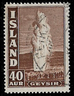 Iceland #206 Used Stamp - Geyser | Europe - Iceland, General Issue ...