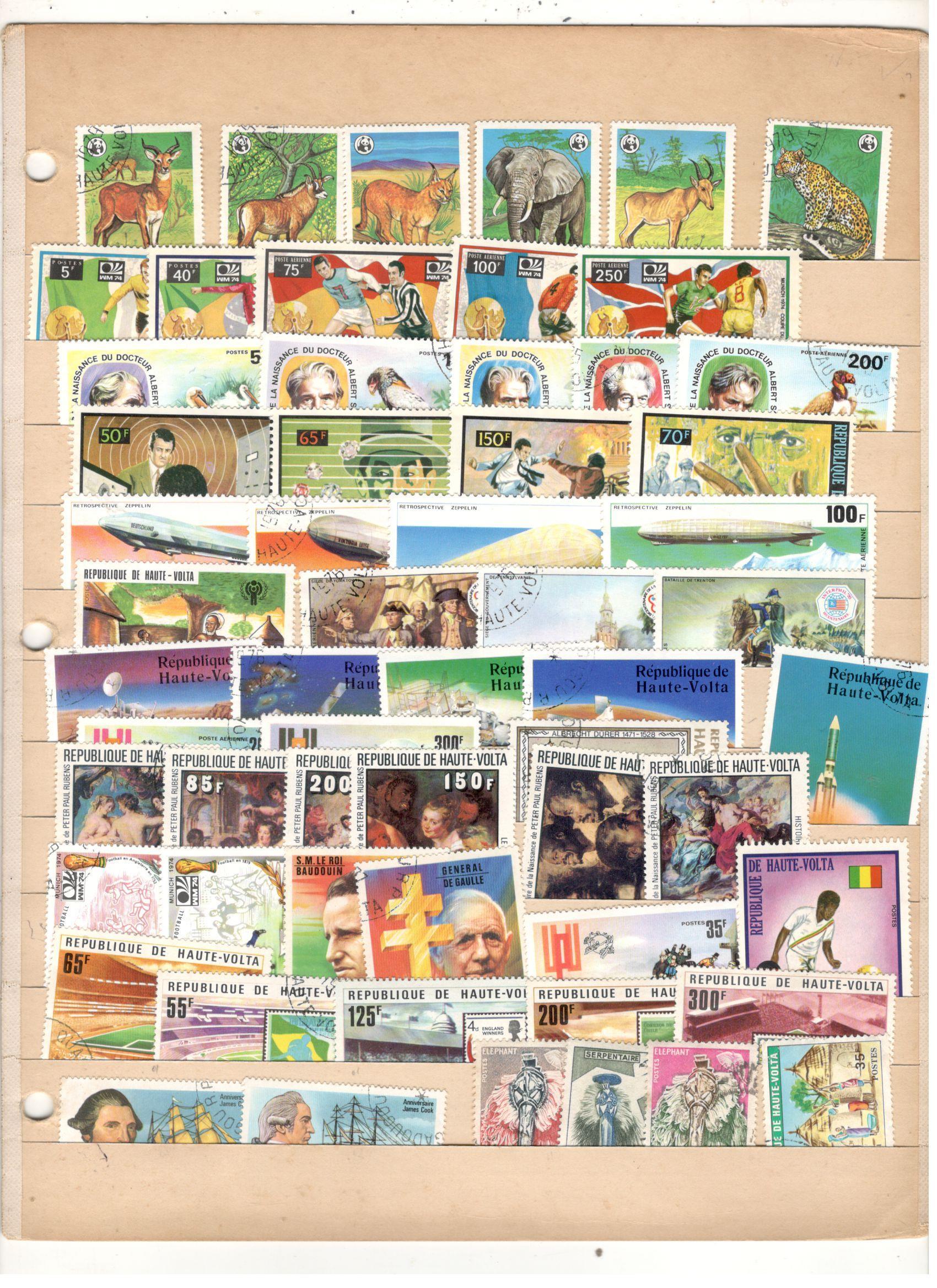Upper Volta Collection on Stock Sheet Mint/Used | Africa - Upper Volta ...