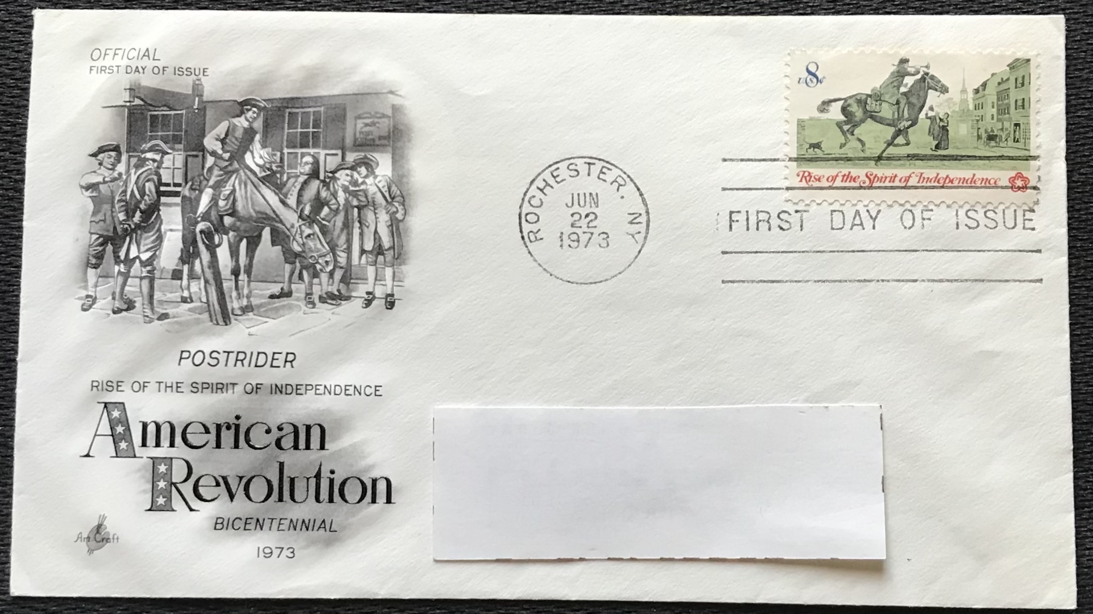 US #1478 Addressed FDC Artcraft Post Rider SCV $1.00 L32 | United ...