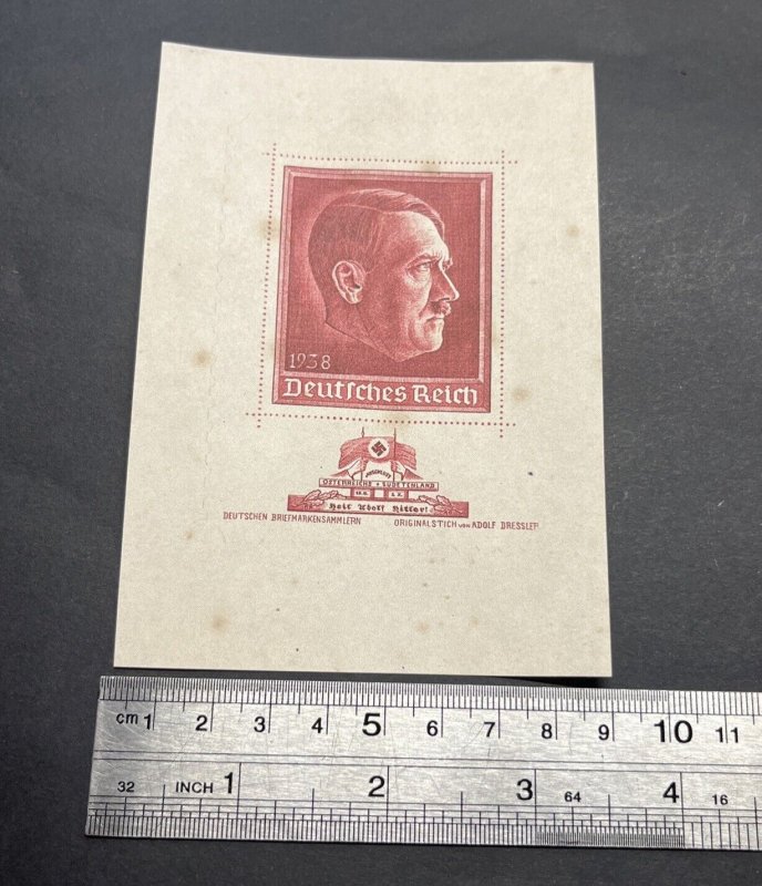 WW2 WWII German Germany Deutsche Adolf Hitler Souvenir Stamp Sheets ...