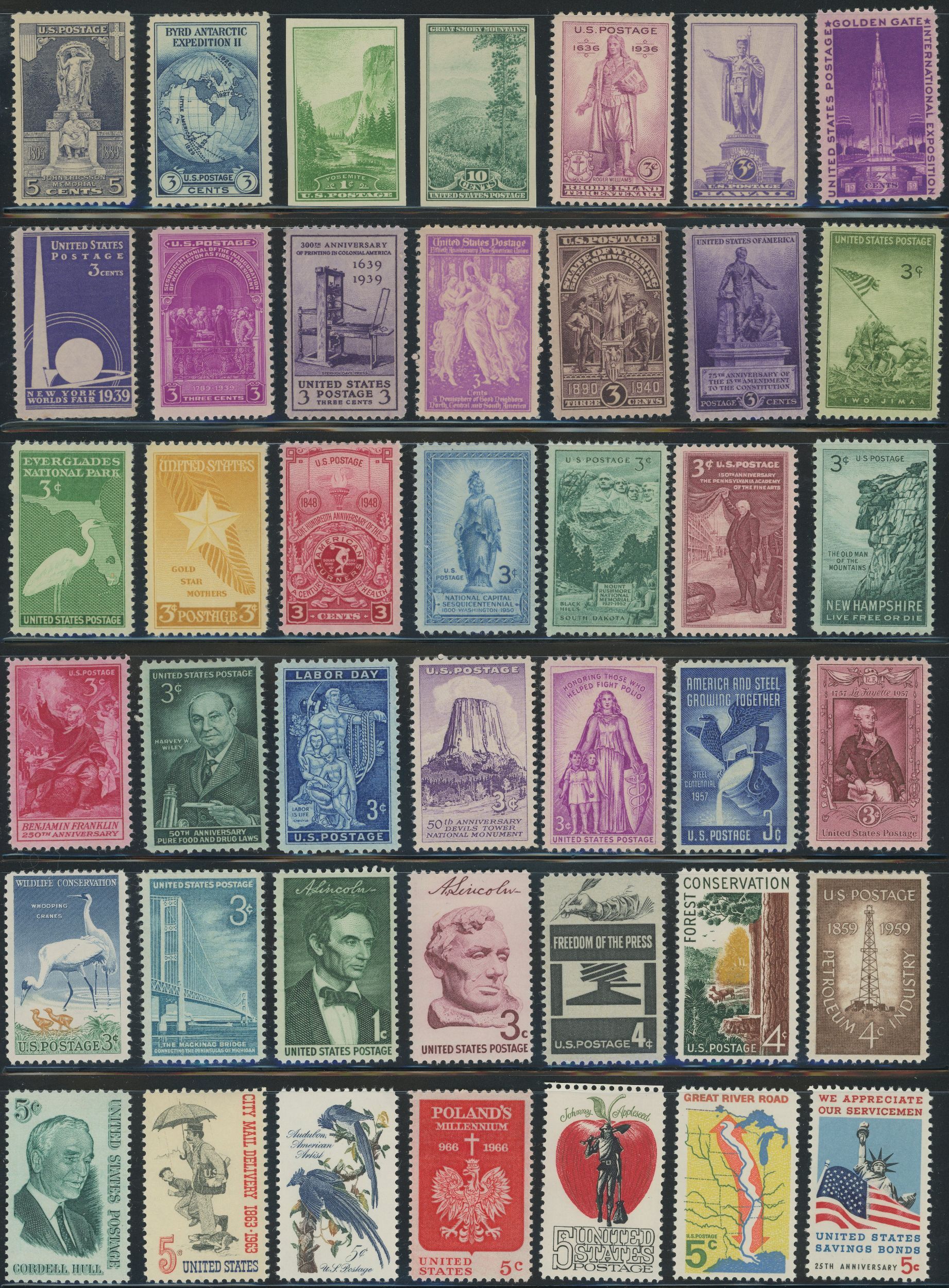 USA - Old Mint hinged collection - 326 different stamps | United States ...