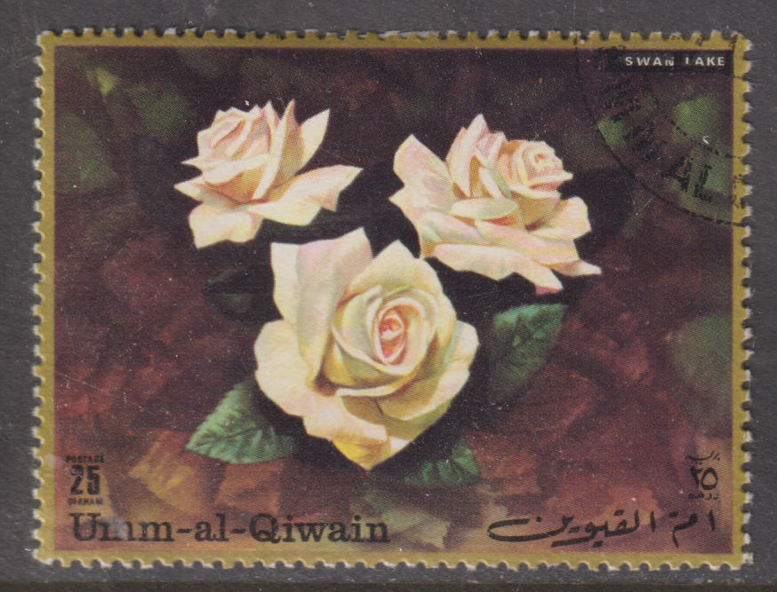 UAE Umm Al Qiwain Unlisted Swan Lake Rose Bouquet 1971 | Middle East ...