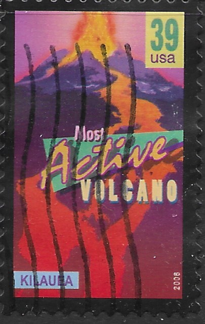 US #4067 used. Wonders of America. Most Active Volcano - Kilauea ...