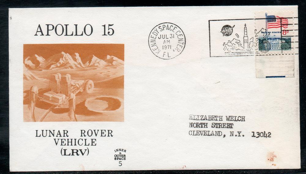 US Space Apollo 15 Lunar Rover Vehicle 1971 C160 | United States, Stamp ...
