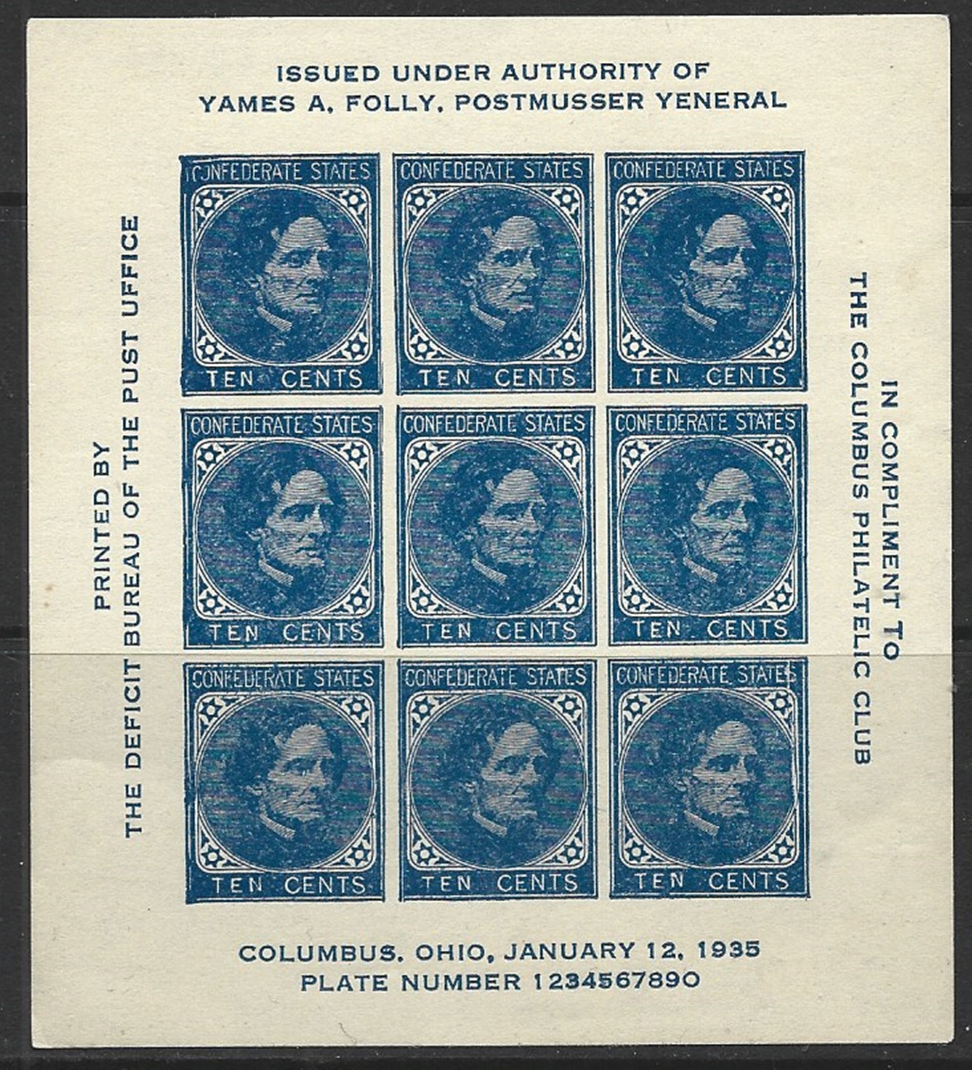 Collection LOT 12445 Confederate States 1935 Reprint MNH | United ...