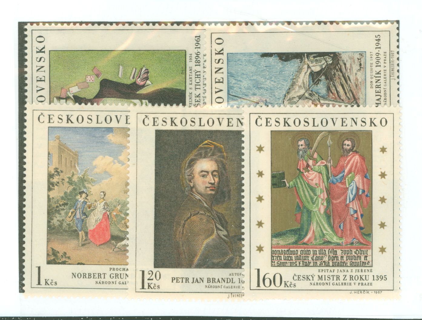Czechoslovakia & Czech Republic #1507-1511 Single (Complete Set ...