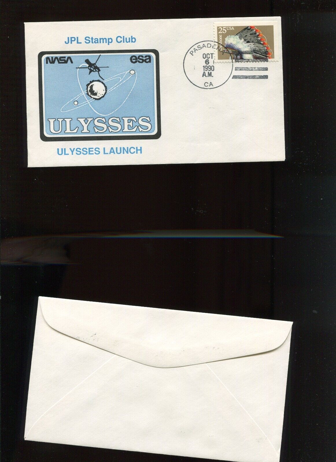 Ulysses Launch JET Propulsion LAB Handstamp CCL OCT 6 1990 Cover Hr1505 ...